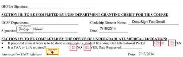 Respond as a DocuSign Recipient | UCSF IT