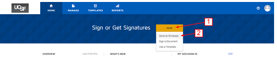 Send Envelopes in DocuSign | UCSF IT